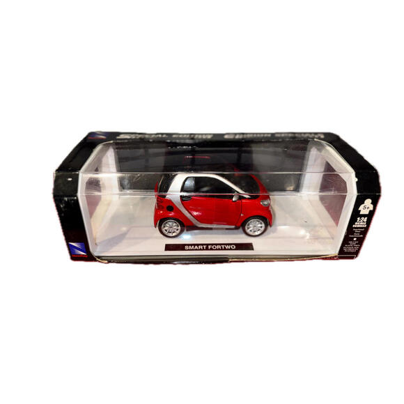 Toys | Newray 194 Smart Fortwo Red Silver Diecast Car 124 Scale Special ...